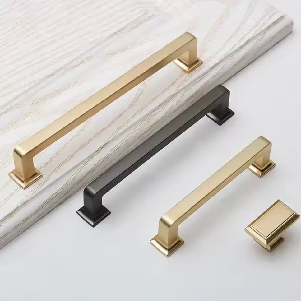 Brushed Brass Kitchen Cabinet Handles, Pulls & Drawer Knobs | H.H ...